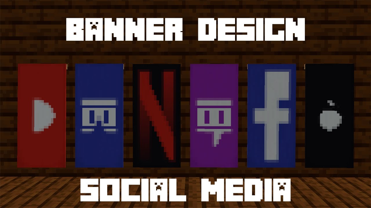 Minecraft: Social Media Banner Designs #1 (Tutorial) - YouTube