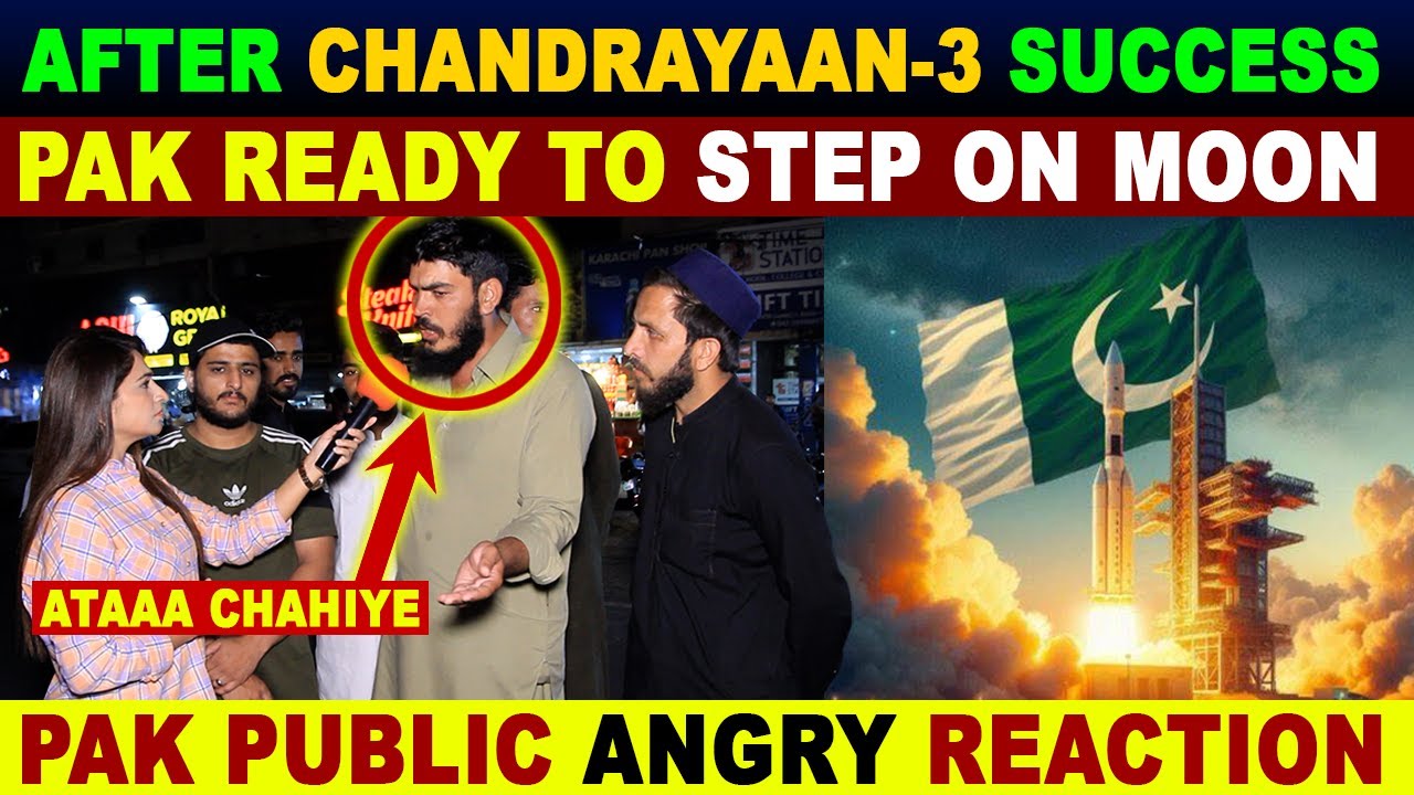 CHANDRAYAAN-3 VS PAK’s FIRST MOON MISSION | PAK PUBLIC ANGRY REACTION ...