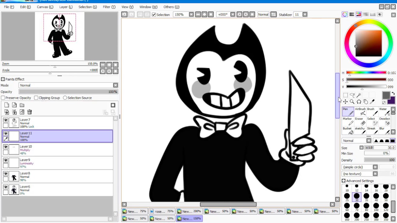Speedpaint- Satanic Ritual [BATIM] - YouTube