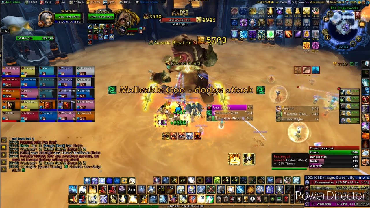 Festergut & Valithria Heroic 25 - Ret Paladin with T10 - YouTube