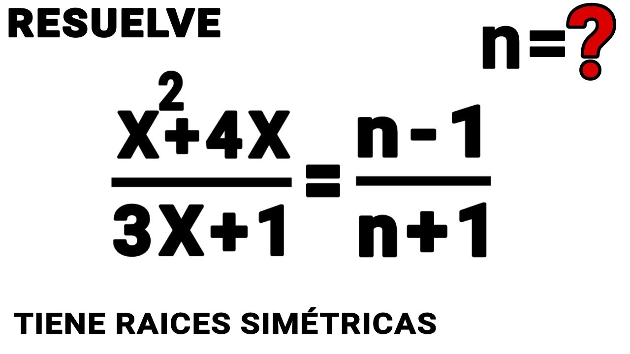 Resuelve!!!.🔴 Halla el valor de "n"🟢 - YouTube