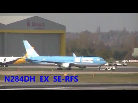Ex TUIFLY Boeing 767-304ER N284DH On 6B7776 Taxing + Taking Off At ...