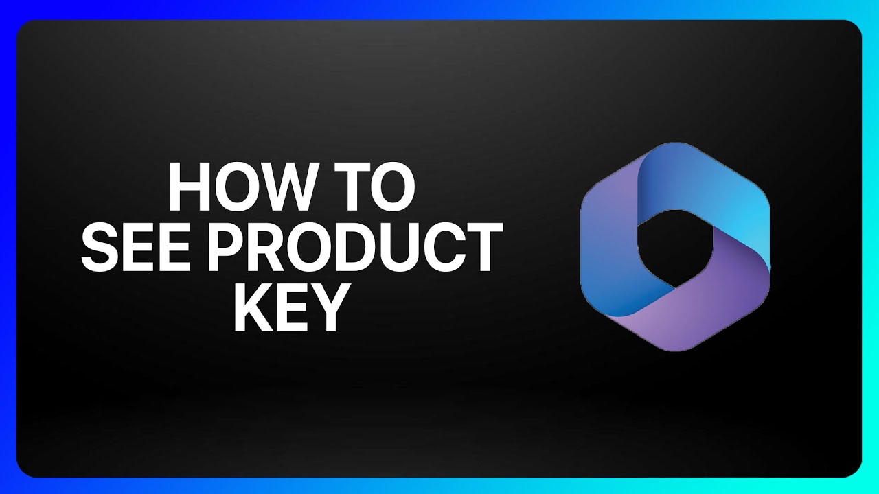 How To See Microsoft 365 Product Key Tutorial - YouTube