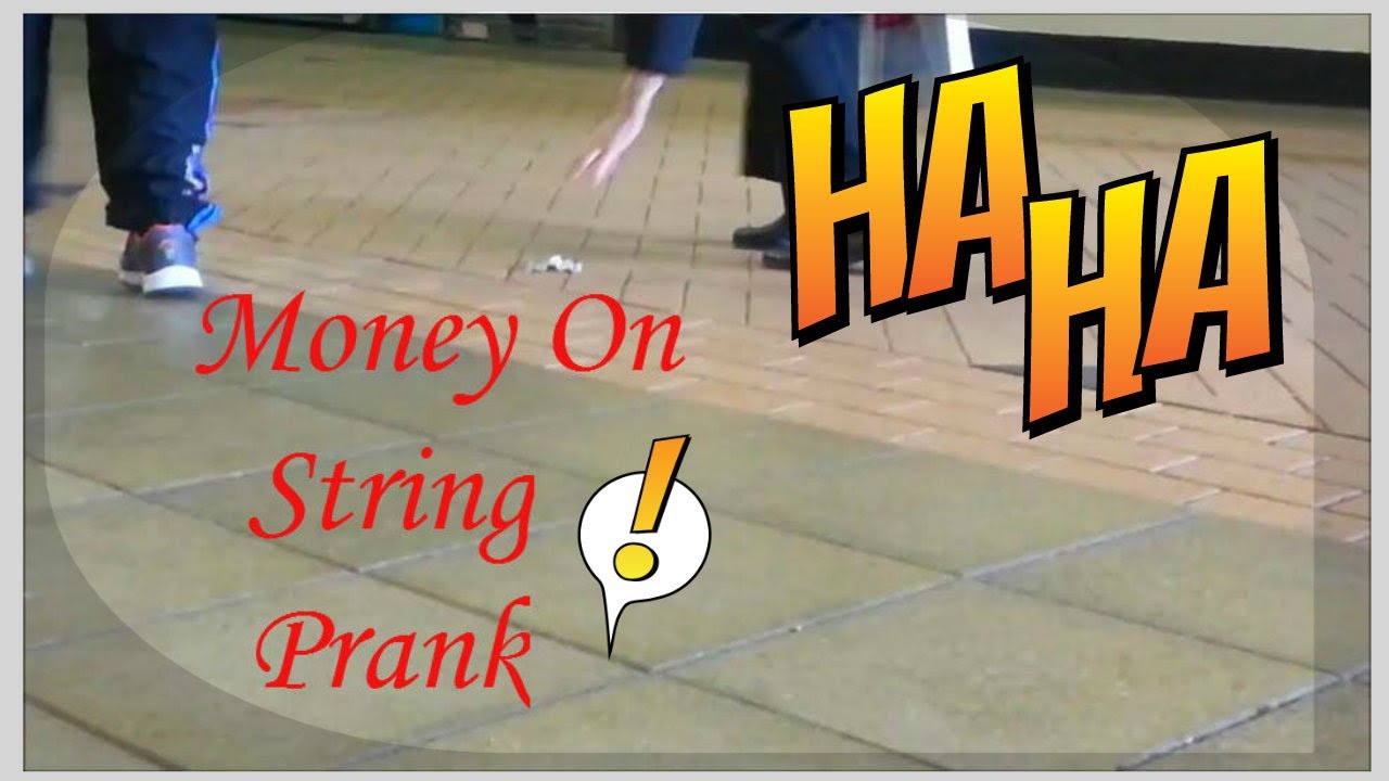 MONEY ON STRING PRANK! - YouTube