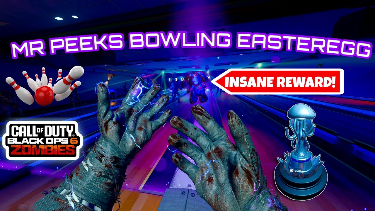 INSANE Bowling Easter Egg in Black Ops 6 Zombies! 🎳 (Liberty Falls Mr ...
