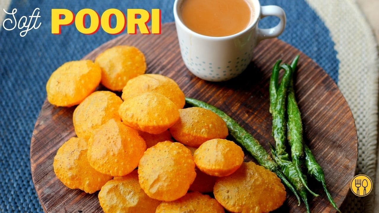 Homemade Poori Recipe | How to make Puffy and Soft Poori | wheat flour ...