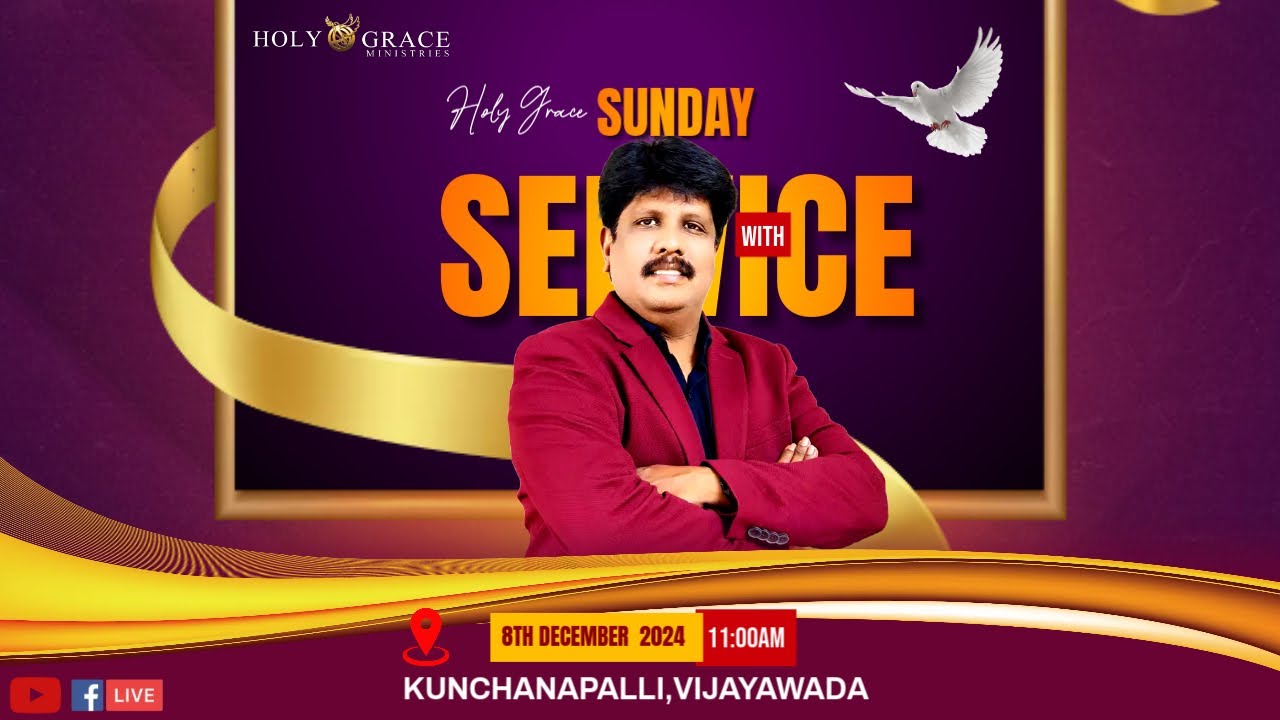 🔴𝐿𝒾𝓋𝑒 | #sunday ServiceLive Stream | 4k | Holy Grace | 10:00AM Live ...