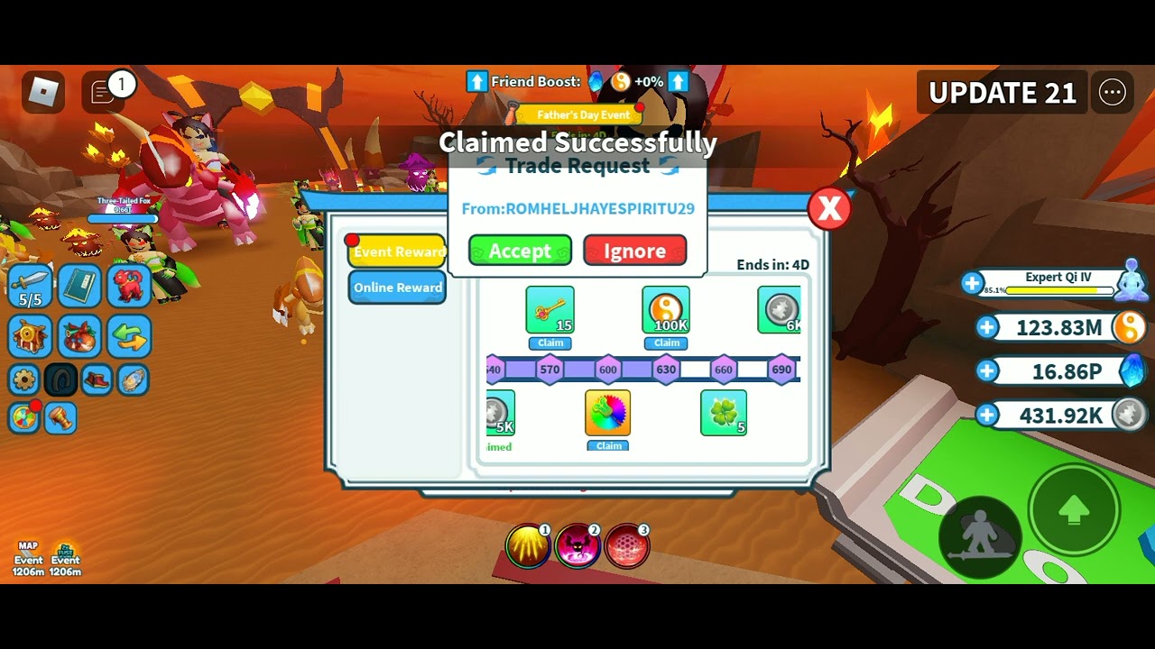 Getting Fathers Day Event Reward Doom Valley(W16) Eternal Palm-Leaf Fan ...