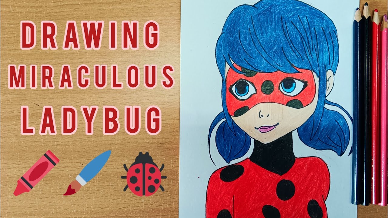 Drawing Ladybug 🖍️🖌️ |#8 sketching - YouTube
