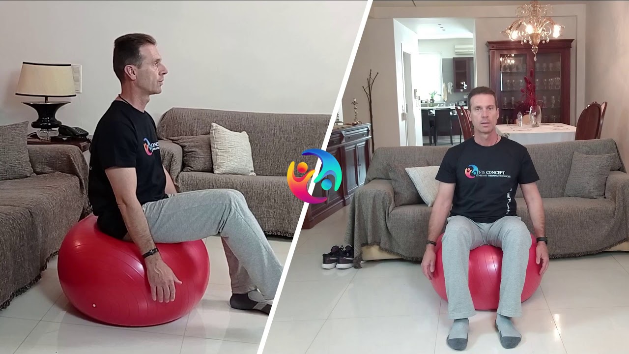 ΙΣΟΡΡΟΠΙΑ ΣΕ FIT BALL ΚΑΘΙΣΤΗ ΘΕΣΗ ΜΕ ΑΡΣΗ ΤΟΥ ΕΝΟΣ ΠΟΔΙΟΥ - YouTube