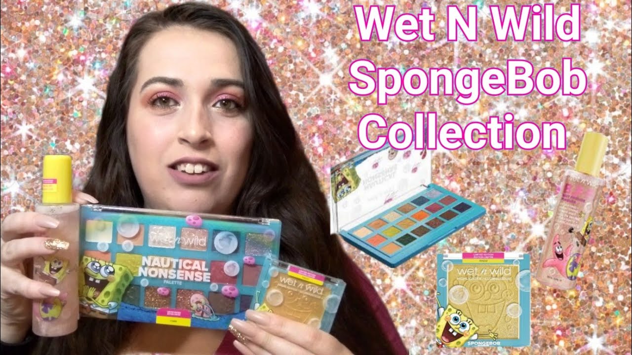Wet N Wild SpongeBob Palette, Highlighter, & Primer Spray ♡ First ...