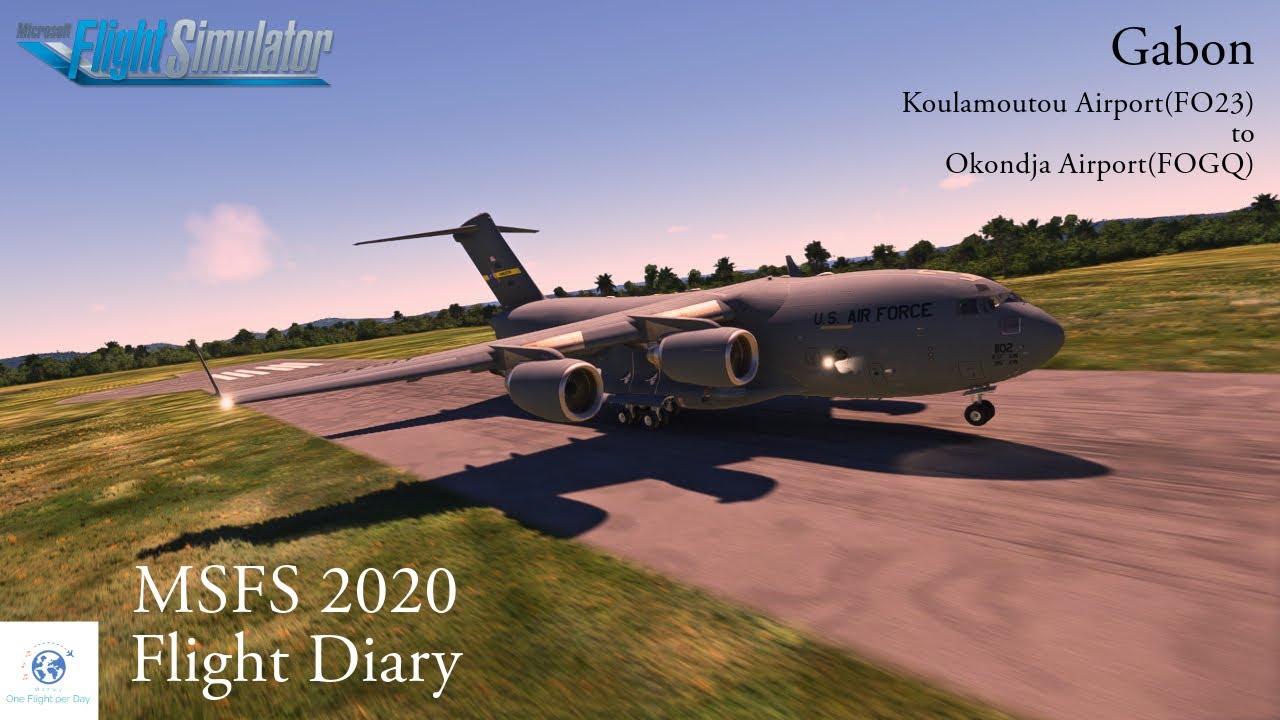 MSFS 2020 Flight Diary - 1日1飛 - Gabon - FO23 to FOGQ - Microsoft Flight Simulator 2020 - YouTube