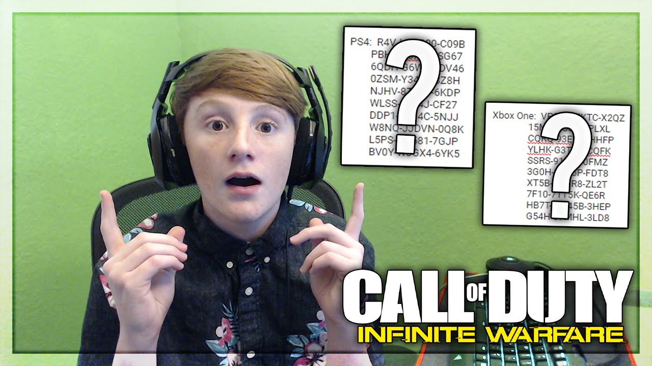 20 FREE "INFINITE WARFARE" BETA CODES! (PS4 AND XBOX ONE) - YouTube
