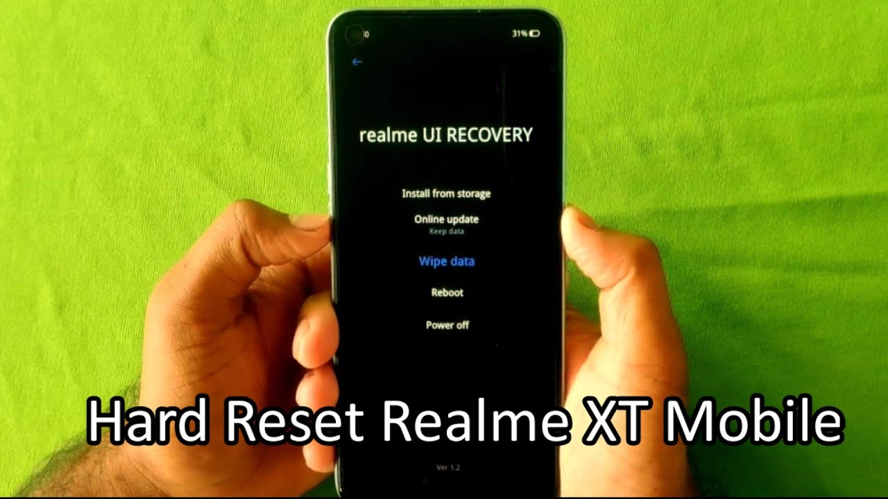 How to Reset Realme XT Mobile || Using Hard Reset, Factory Reset & Find ...