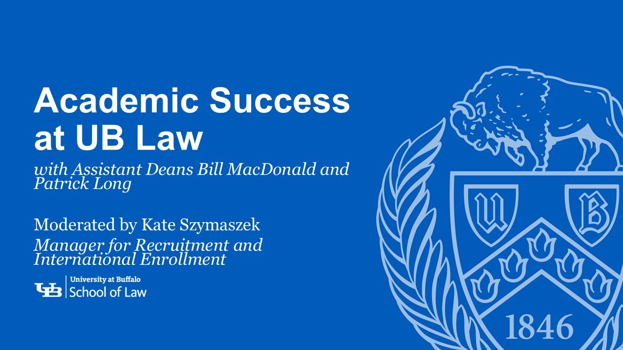 Academic Success at UB Law - YouTube
