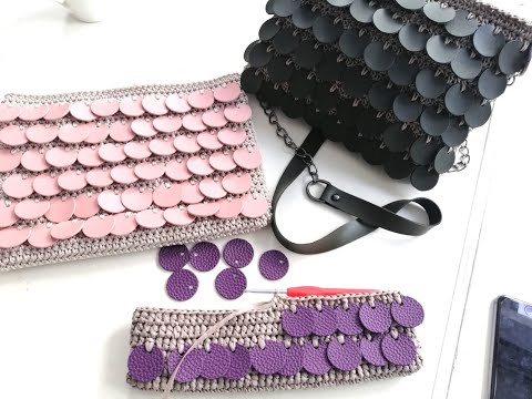 Örgü Pullu Clutch