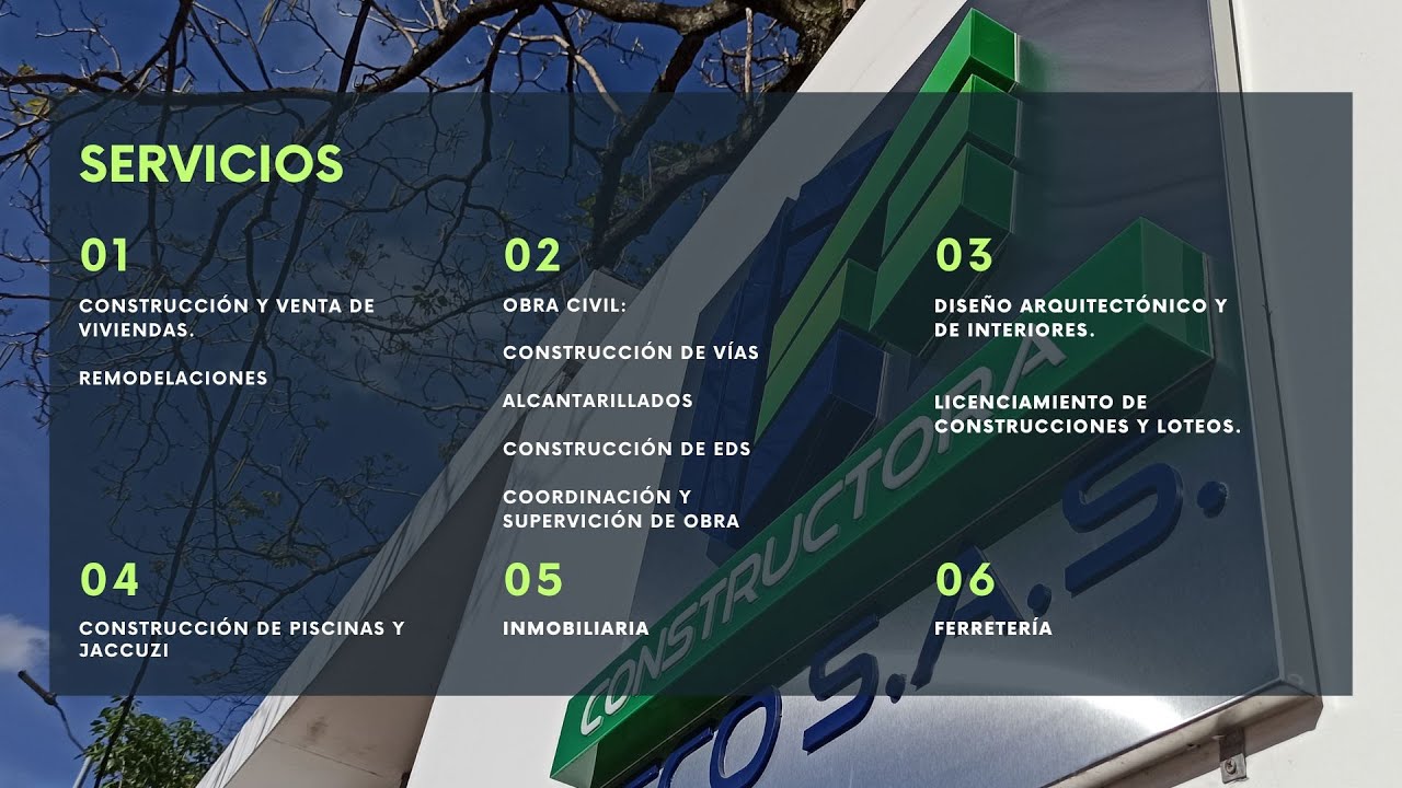 VIDEO SERVICIOS CONSTRUCTORA TECO SAS - YouTube