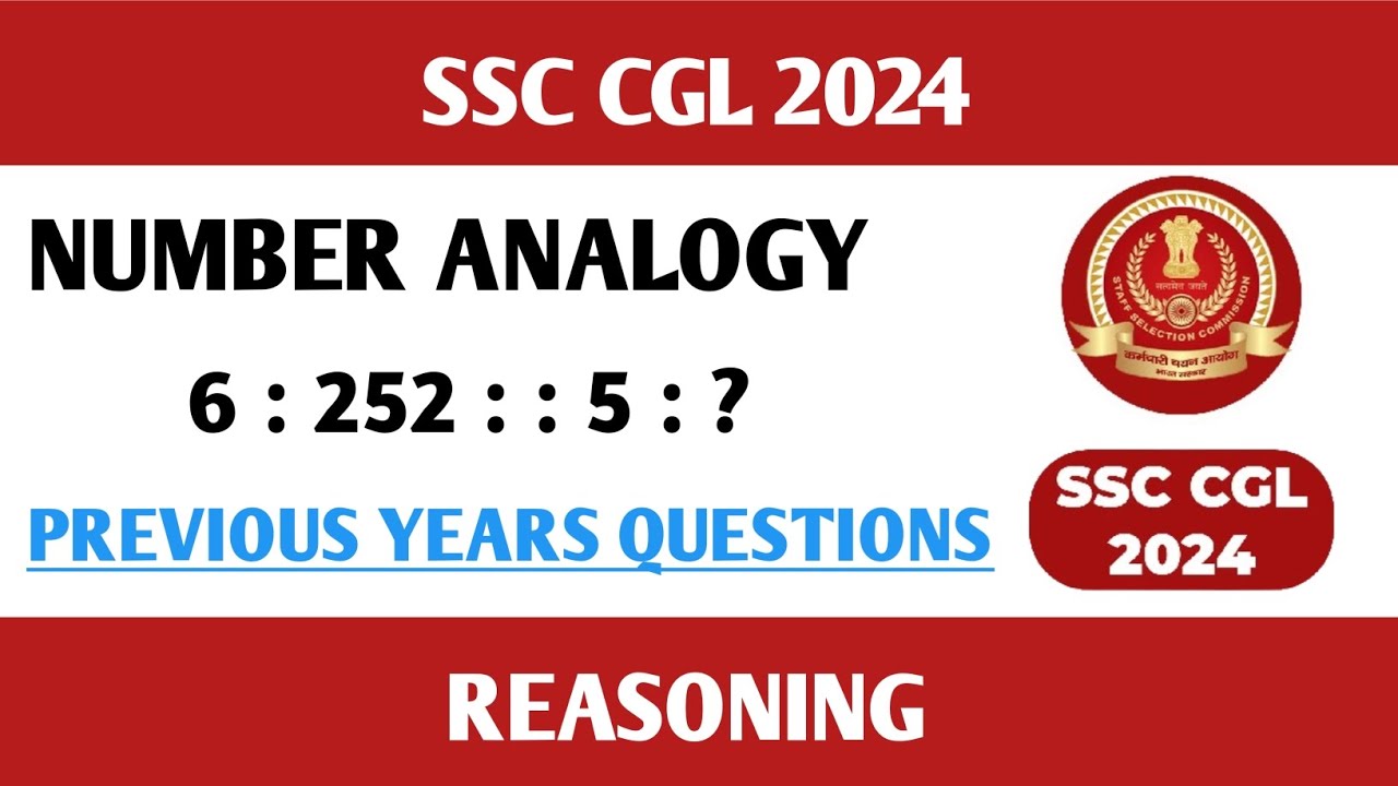 SSC CGL 2024 | SSC CGL Reasoning | Number Analogy Reasoning Tricks # ...