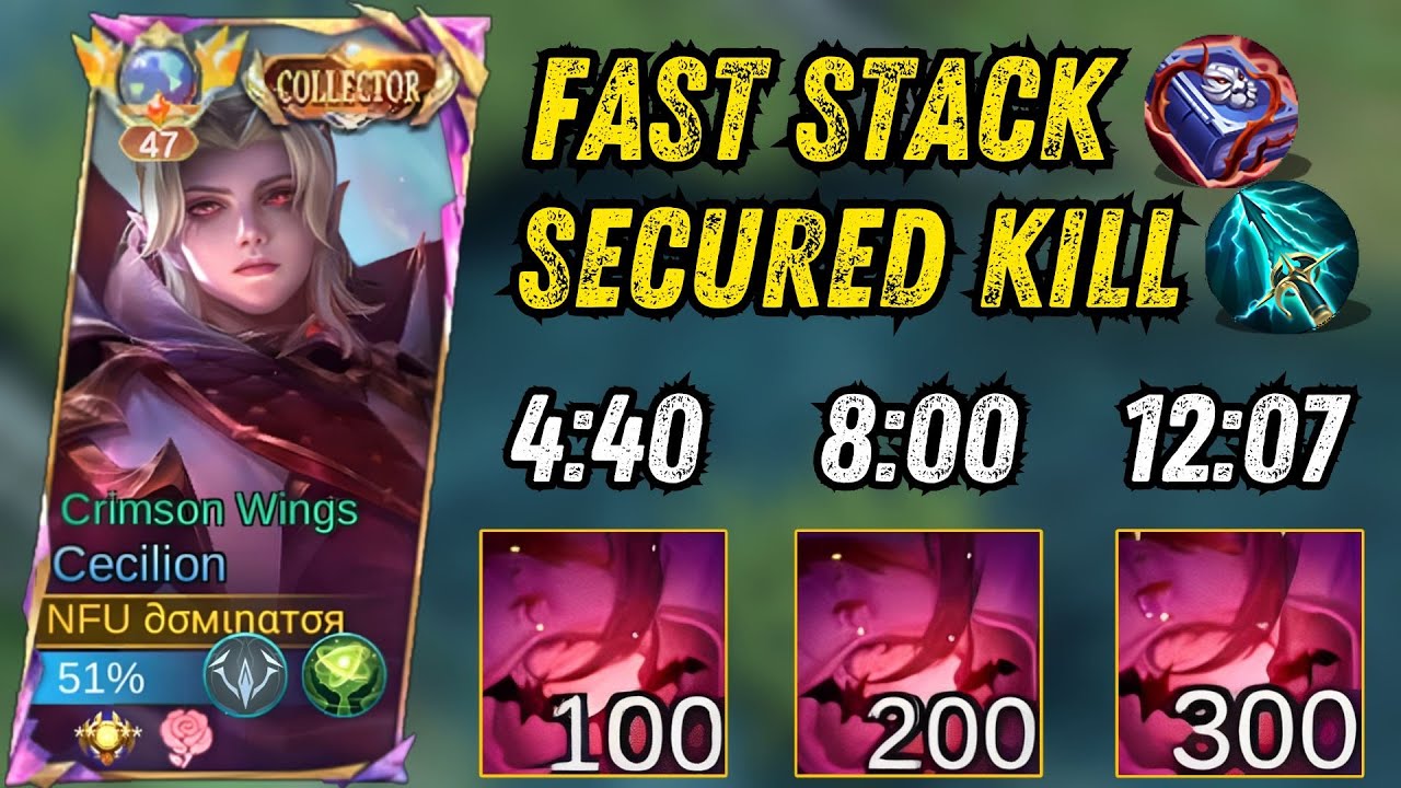 UNSTOPPABLE! Cecilion Fast STACK and Secured KILL, Cecilion Gameplay ...