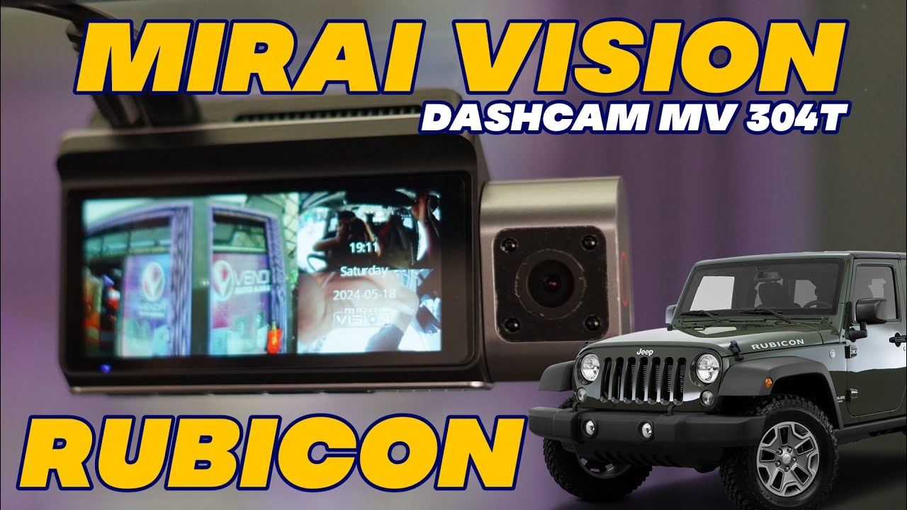JEEP RUBICON PASANG DASHCAM MIRAI VISION - YouTube