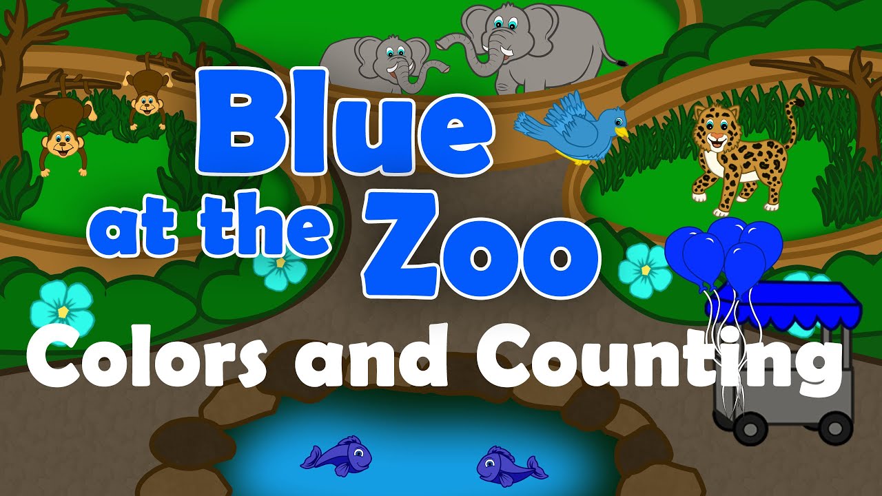 Counting to 5 with the Color Blue - Learn Colors - Learning to Count ...