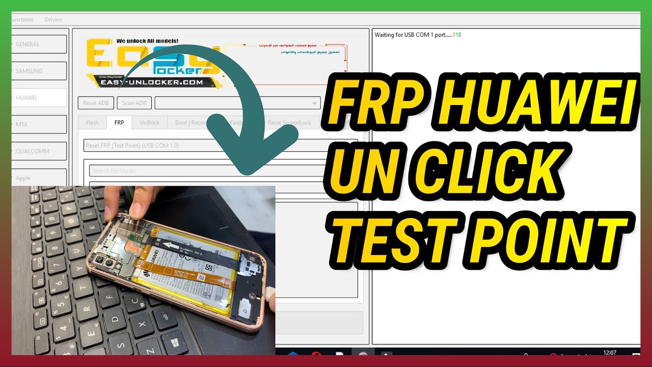 FRP HUAWEI P20 LITE CON UN CLIC QUITAR CUENTA GOOGLE HUAWEI TEST POINT ...