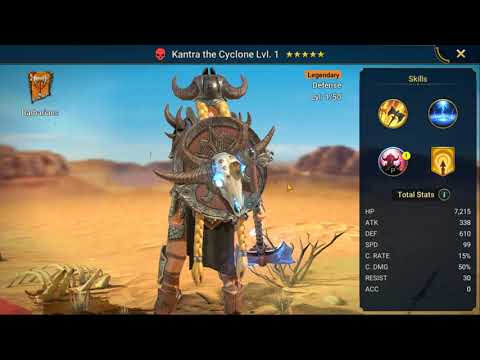 Raid Shadow Legends Hero Showcase Kantra the Cyclone - YouTube