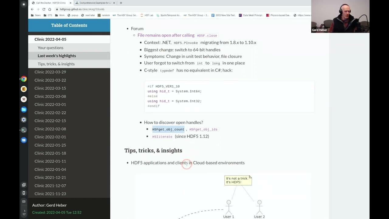 Using Pinvoke To Migrate Hdf5 Versions Options For Using Hdf5 In The Cloud Youtube