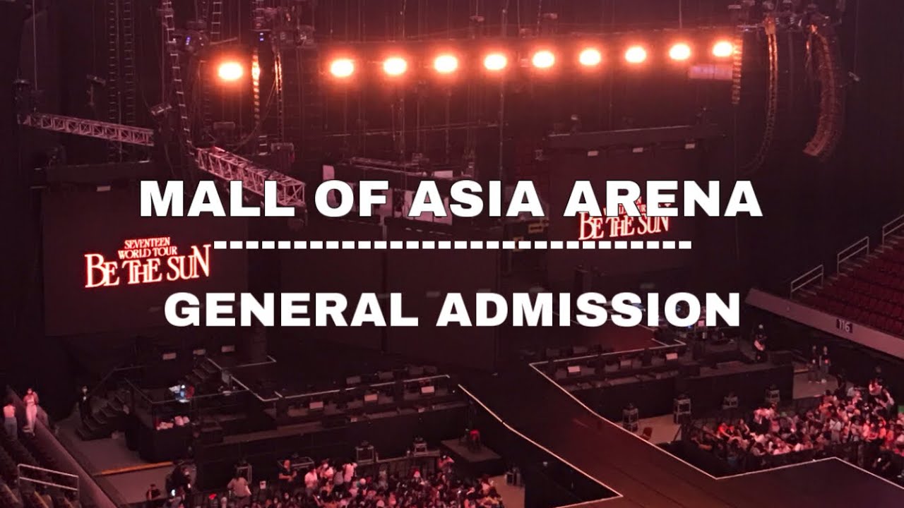 MALL OF ASIA ARENA - GEN AD / GENERAL ADMISSION 503A ROW A VIEW - YouTube
