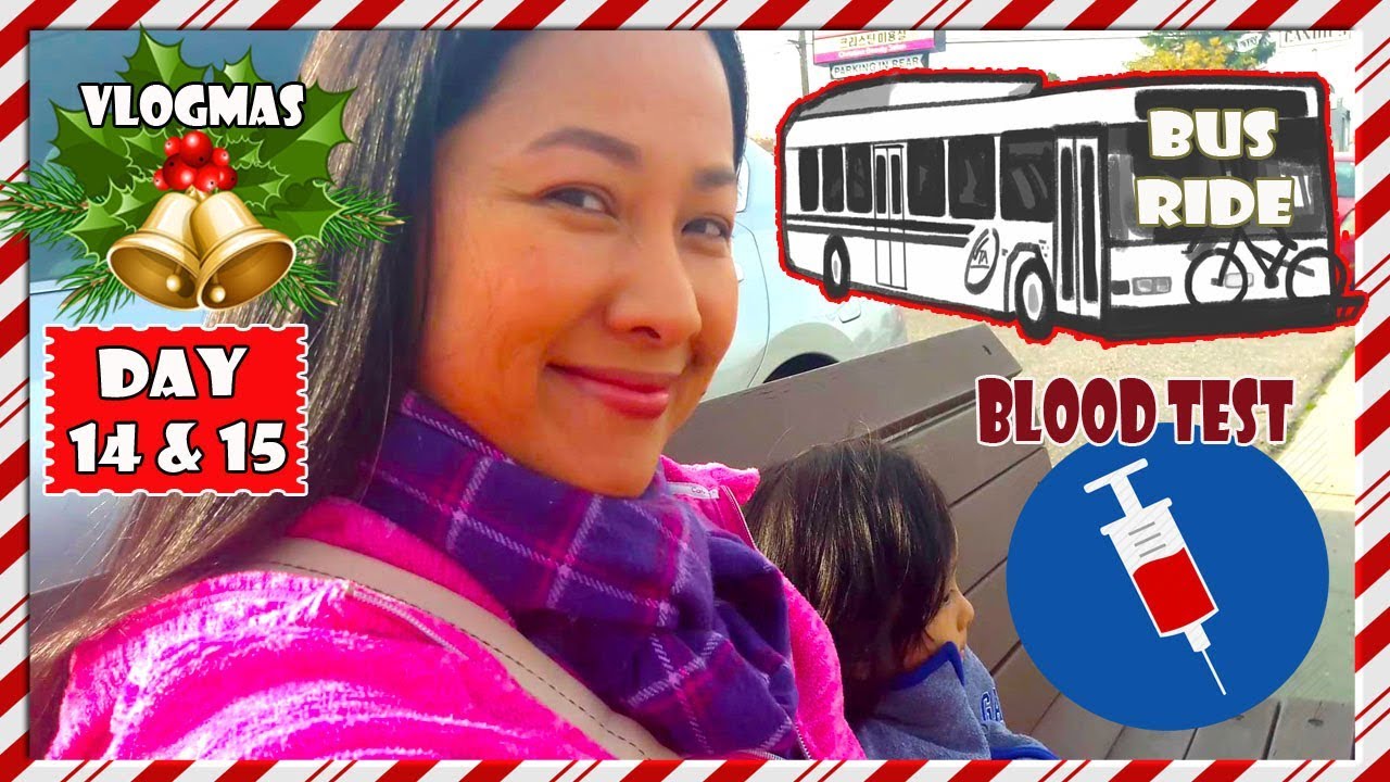 Vlogmas Day 14 & 15 | Ride a Bus & Blood test For Baby - YouTube