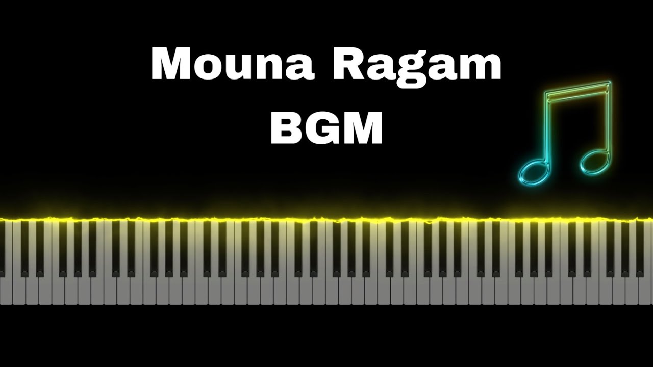 Mouna Ragam BGM Piano Cover Tutorial [SeeMusic] - YouTube