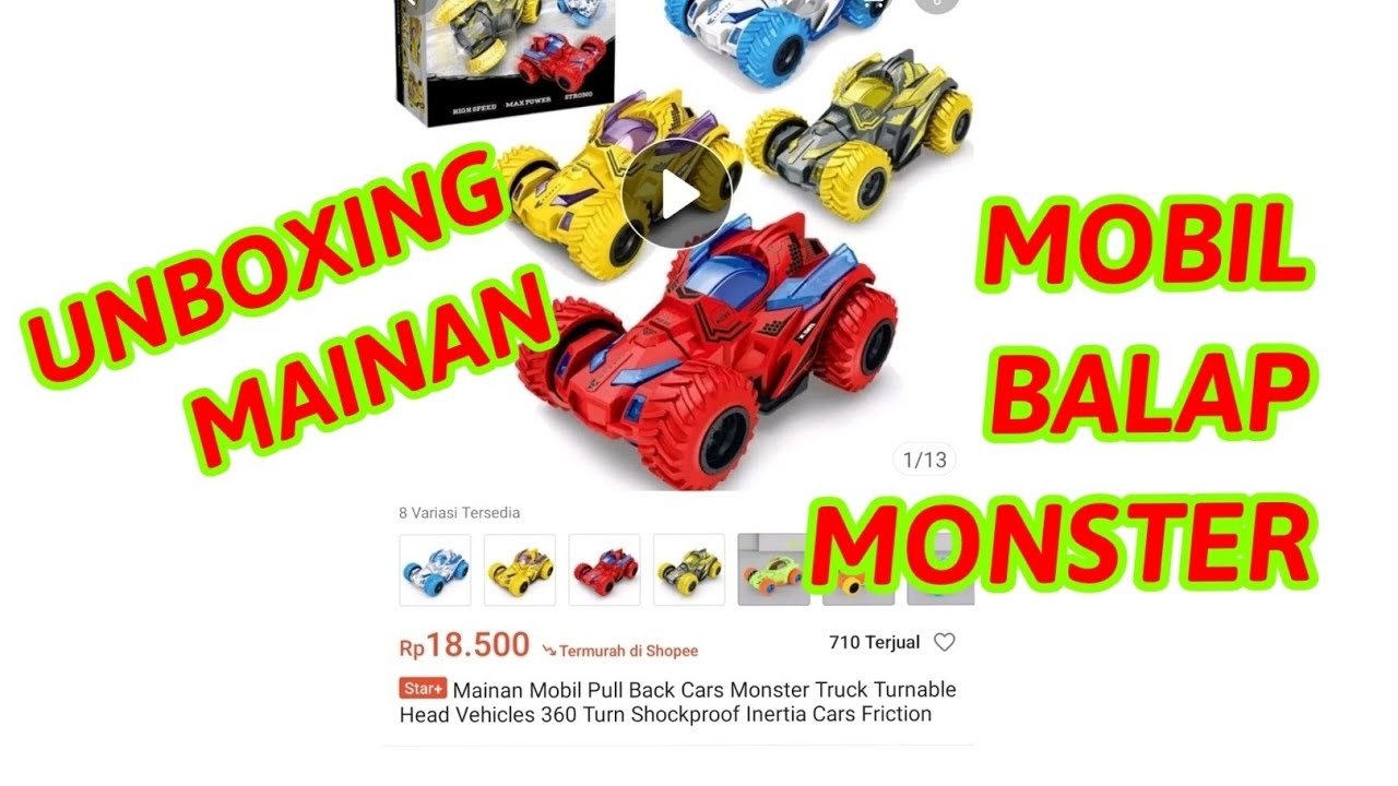 UNBOXING MAINAN MOBIL MONSTER ‼️ - YouTube