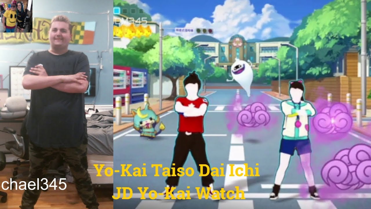 Just Dance Yo Kai Watch Yō-kai Taisō Dai-ichi 5 stars Wii U - YouTube