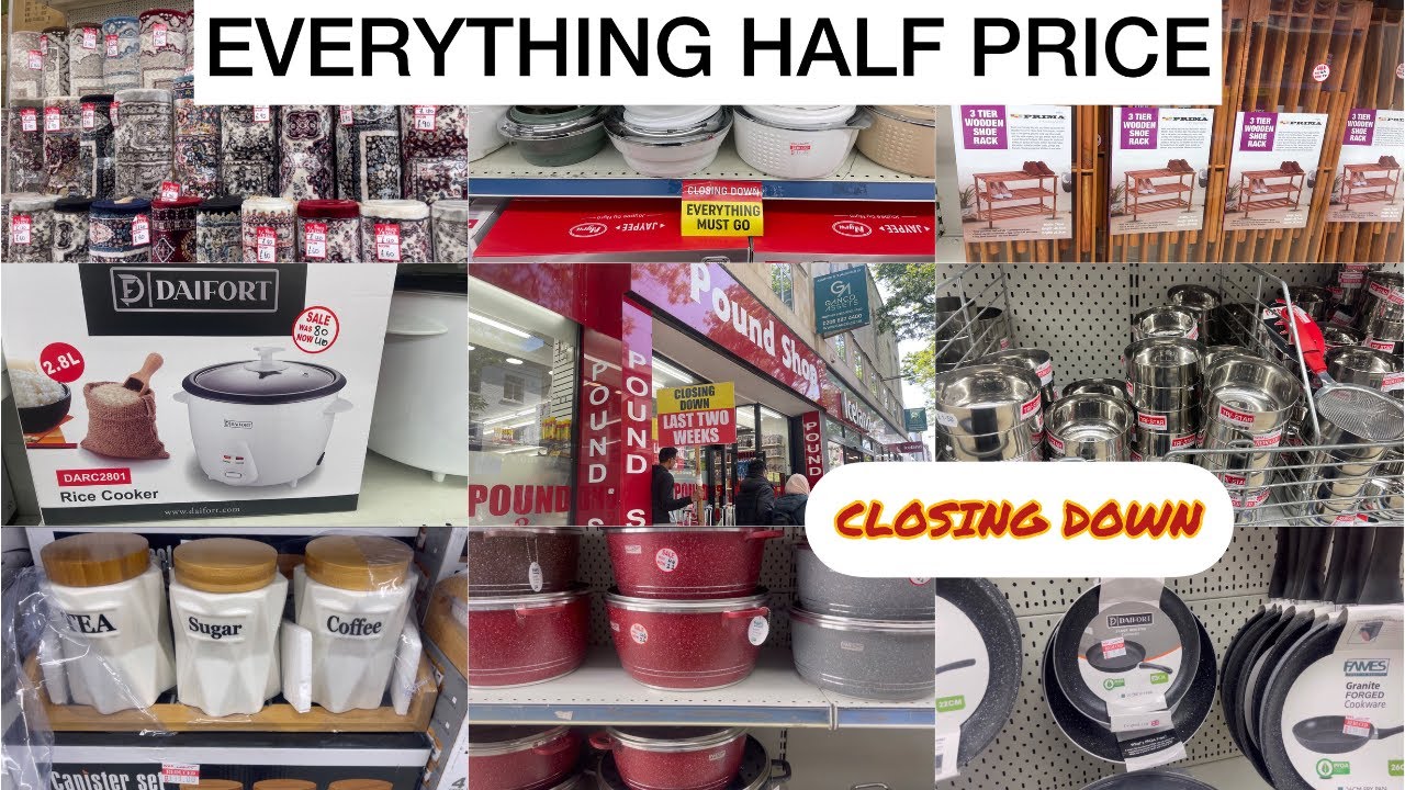 CLOSING DOWN STORE HOUNSLOW UK,EVERYTHING HALF PRICE,90% OFF,EVERYTHING ...