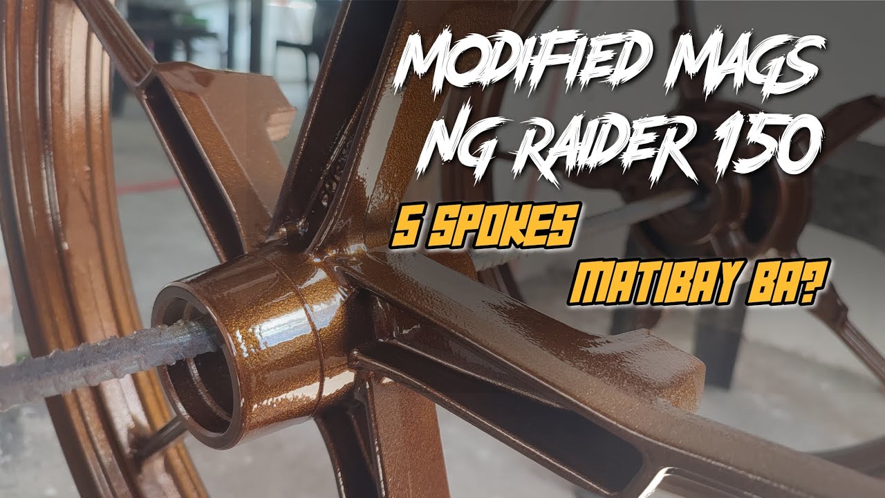 Raider 150 Mags Repaint (5 Spokes Modified) | Bosny Metallic Brown ...