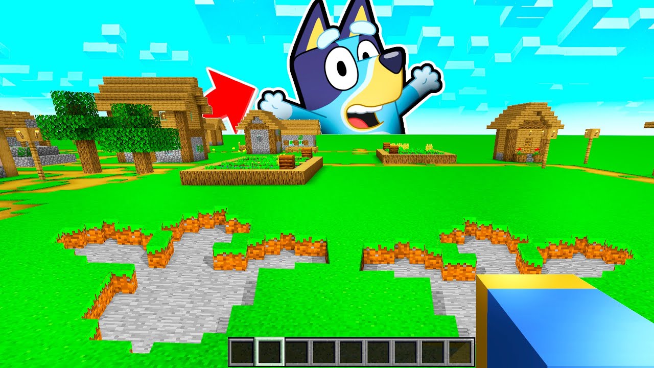 ¿QUIÉN ESTÁ DETRÁS DE LAS PISADAS DE BLUEY EN MINECRAFT? 😱 - YouTube