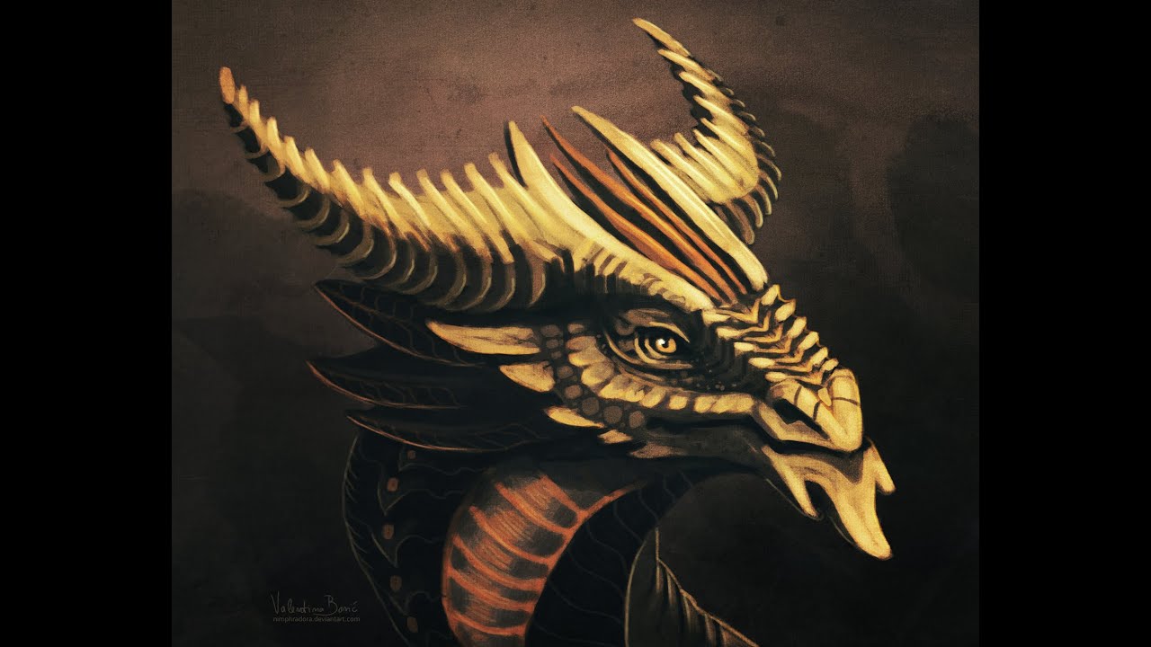 Desert dragon speedpaint - YouTube
