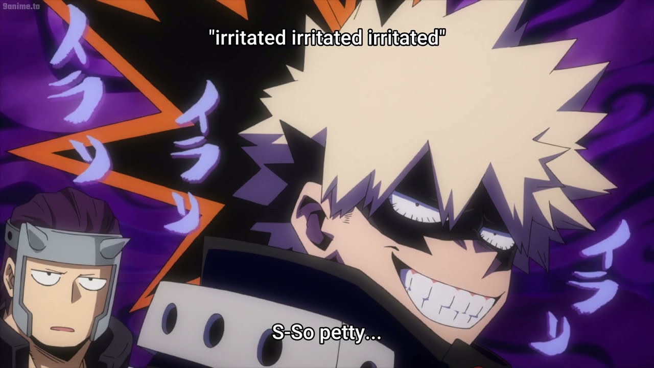 My Hero Academia season 5 episode 15 bakugo getting annoyed | irritated ...