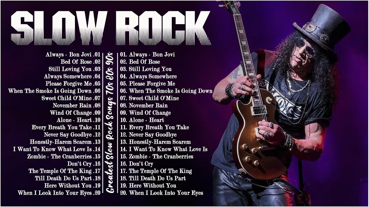 Greatest Hits Slow Rock Ballads 70s, 80s, 90s - Scorpions, Aerosmith ...