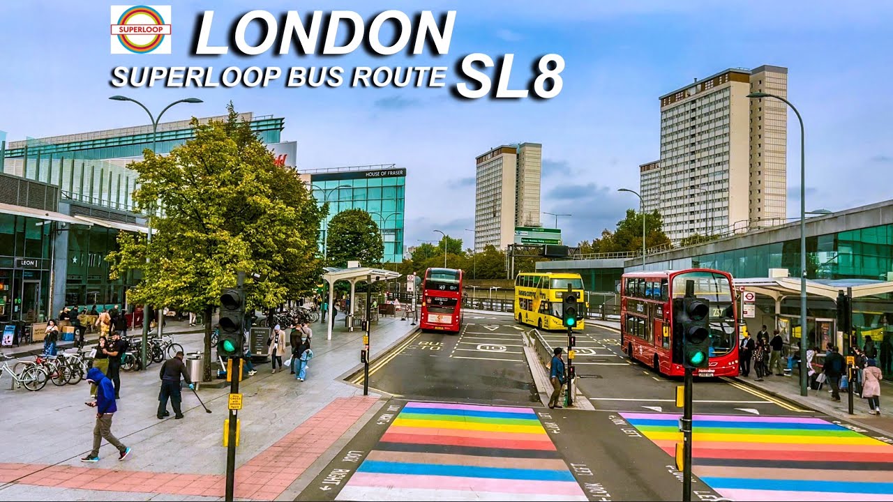 London Bus Rides 🇬🇧 Superloop Bus SL8 🚍 Uxbridge Station To White City ...