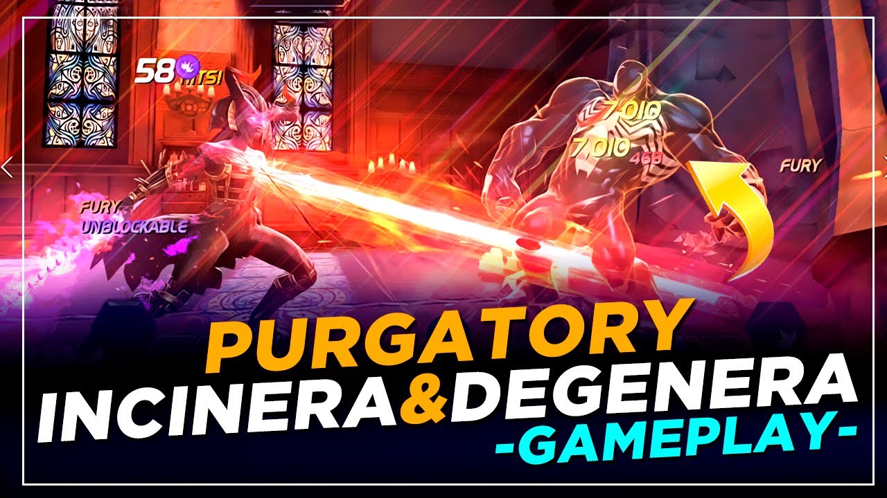 PURGATORY INCINERACION + DEGENERACION + ACOPIO | marvel batalla mcoc ...