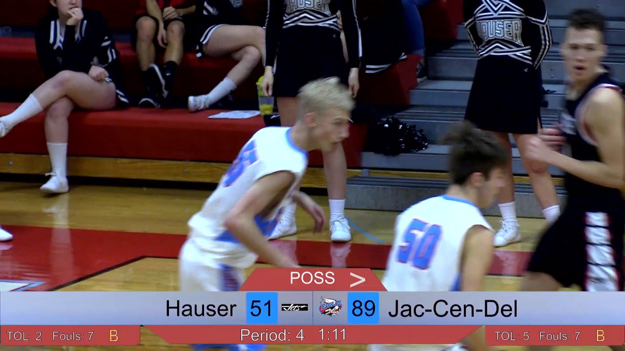 JCD Boys Varsity Basketball vs Hauser - YouTube