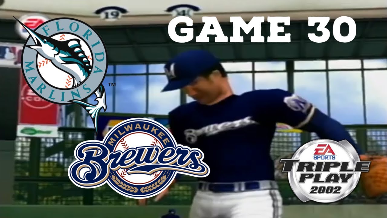 Triple Play Baseball 2002 Full Game sim: Marlins @ Brewers Game 30 ...