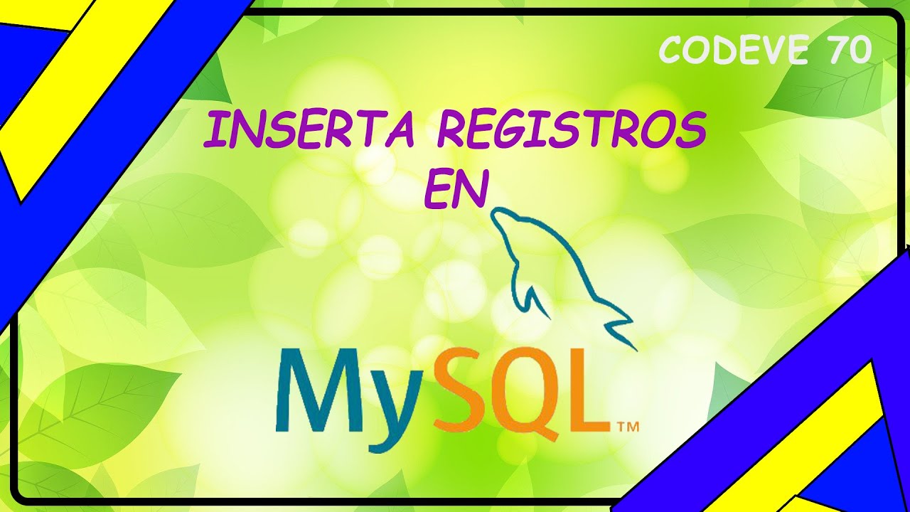 Como Insertar Registros en MYSQL🔴 - YouTube