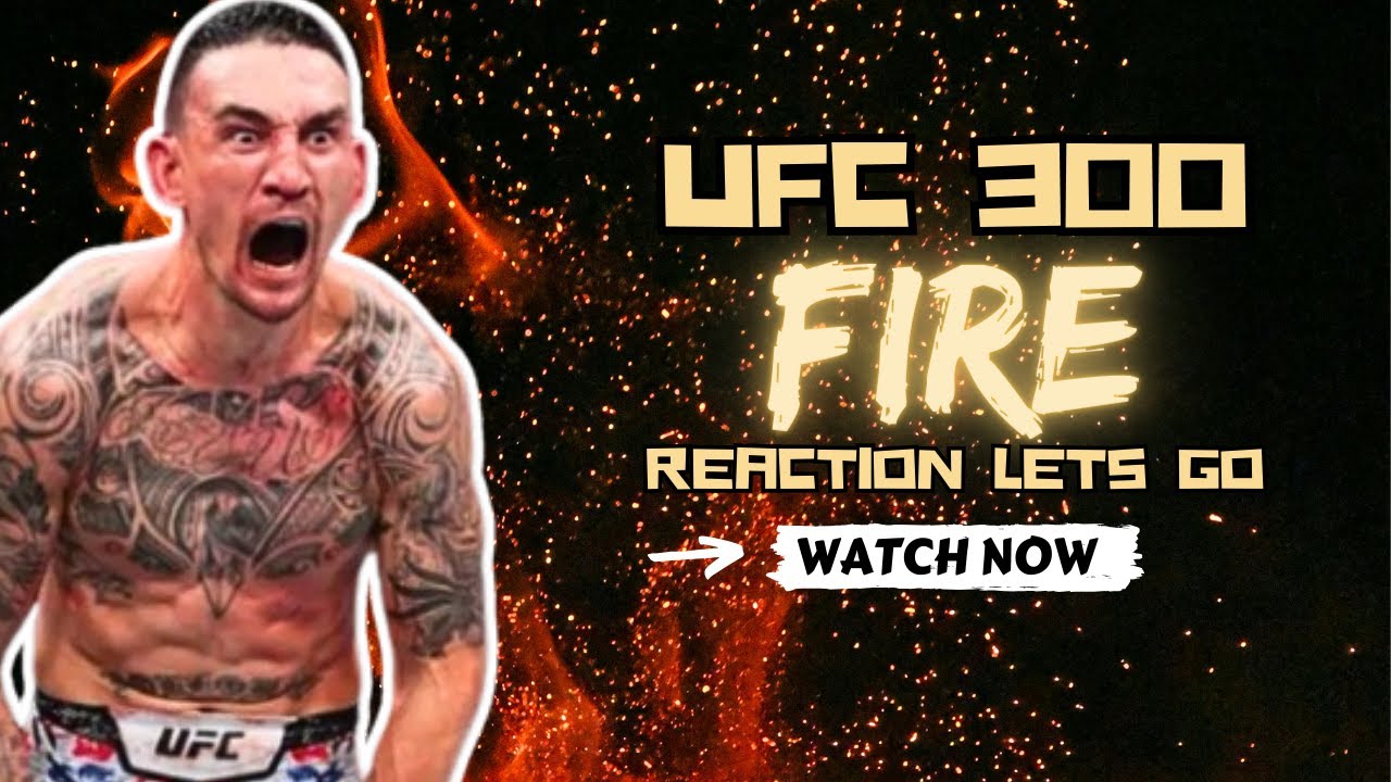 UFC 300 "FIRE" reaction lost my voice SMH - YouTube