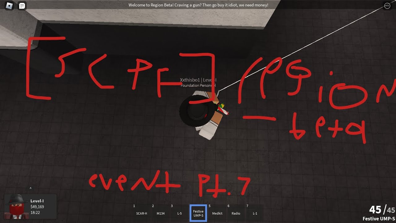 Region - Beta [LEGACY] Event pt. 7 SCPF Lost for using Shotguns and ...