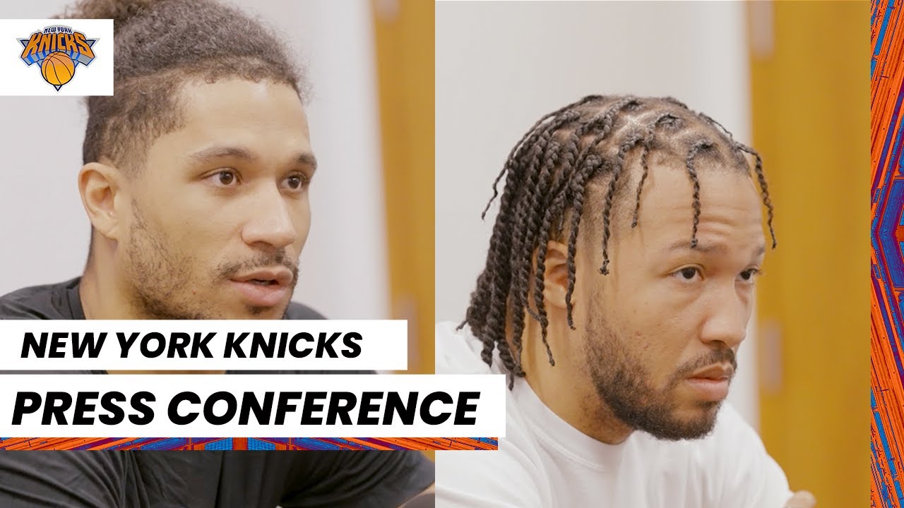 Jalen Brunson and Josh Hart | NY Knicks Media Availability (April 28 ...