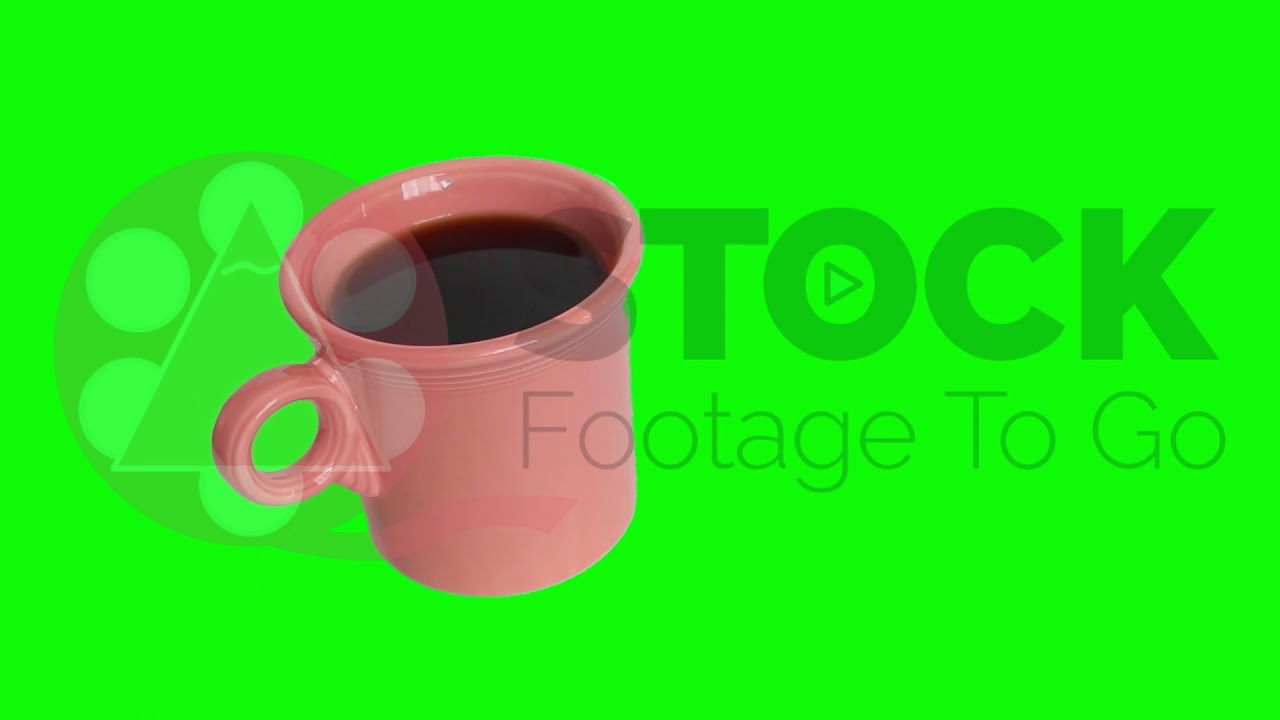Coffee on Green Screen (Royalty Free Stock Footage) - YouTube