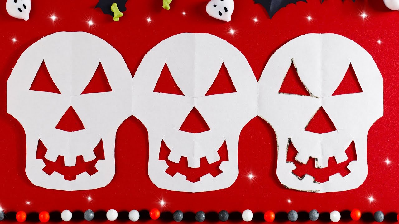 Cutting Paper Art Designs for Decoration for Halloween with scissors 🎃 ...