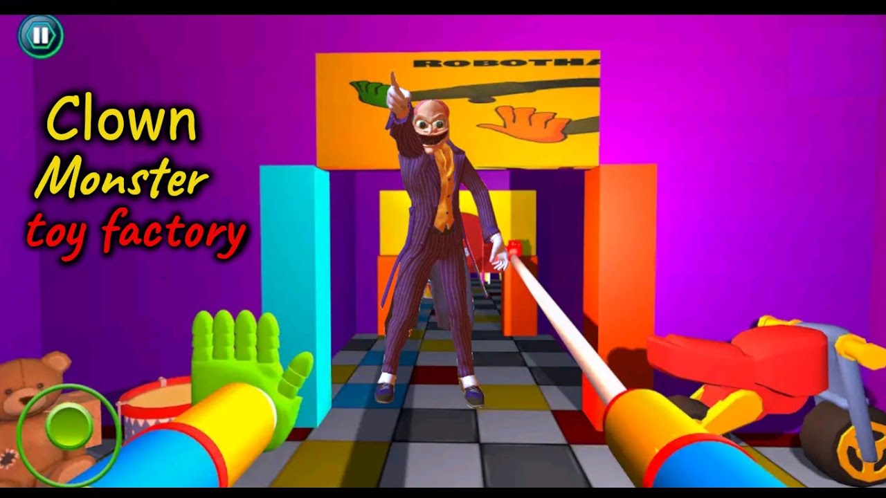 Clown Monster Escape in Toy Factory! (Scary Plush Toys Chapter 3) Full ...